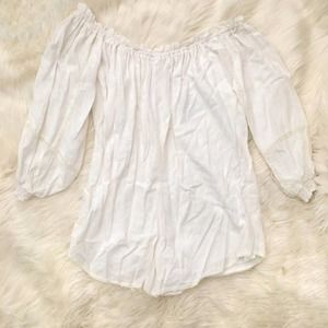 Spell | Pants & Jumpsuits | Spell Milla Romper White Linen Blend Off ...